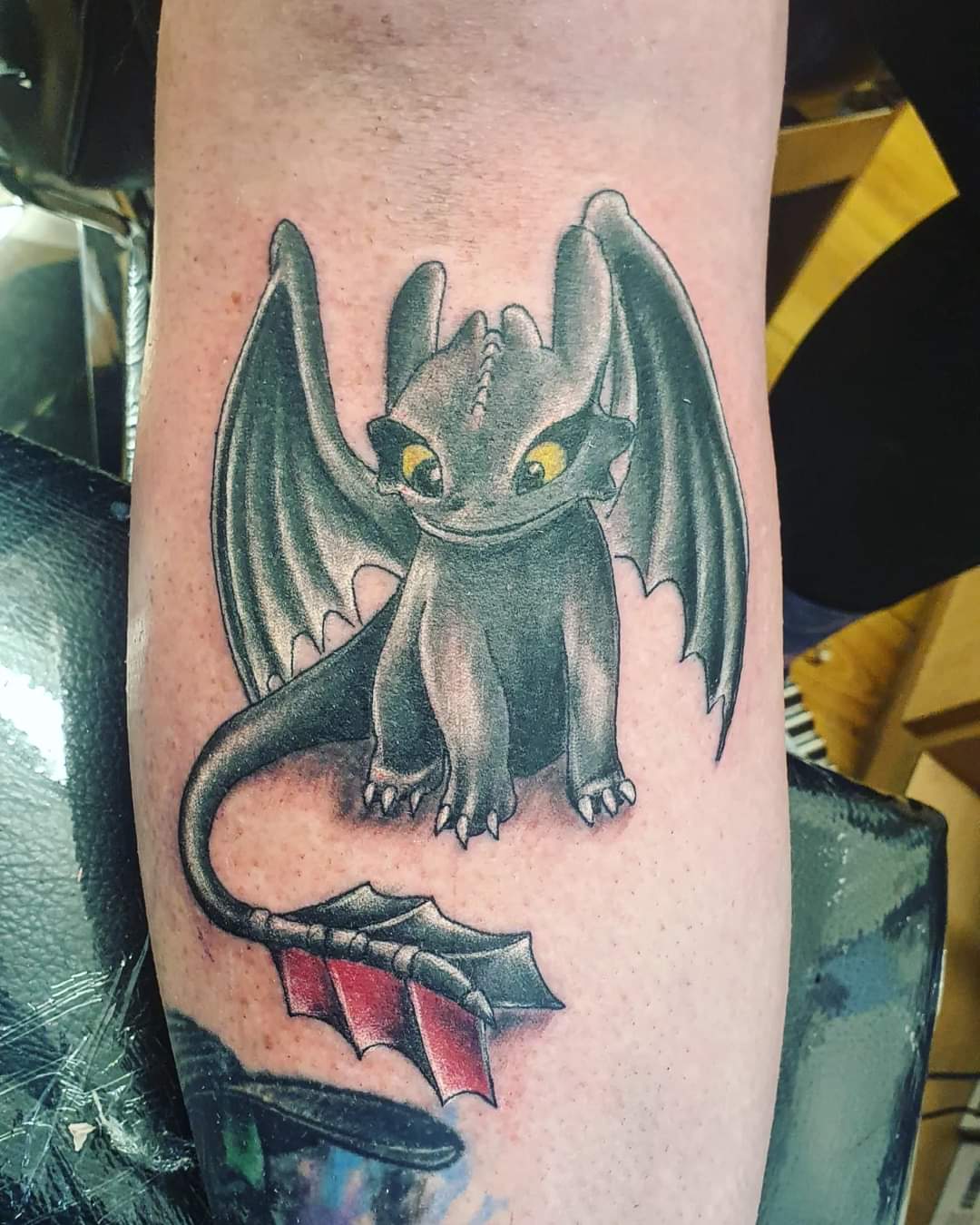 Night Fury Toothless Tattoo