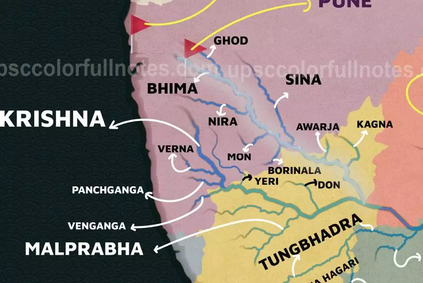 Krishna River Route Map Nagarjunasagar Somasila_link INDIA WRIS WIKI