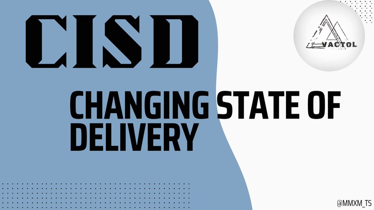 What is CISD ? •(Change In State Of Delivery) When prices move from ...