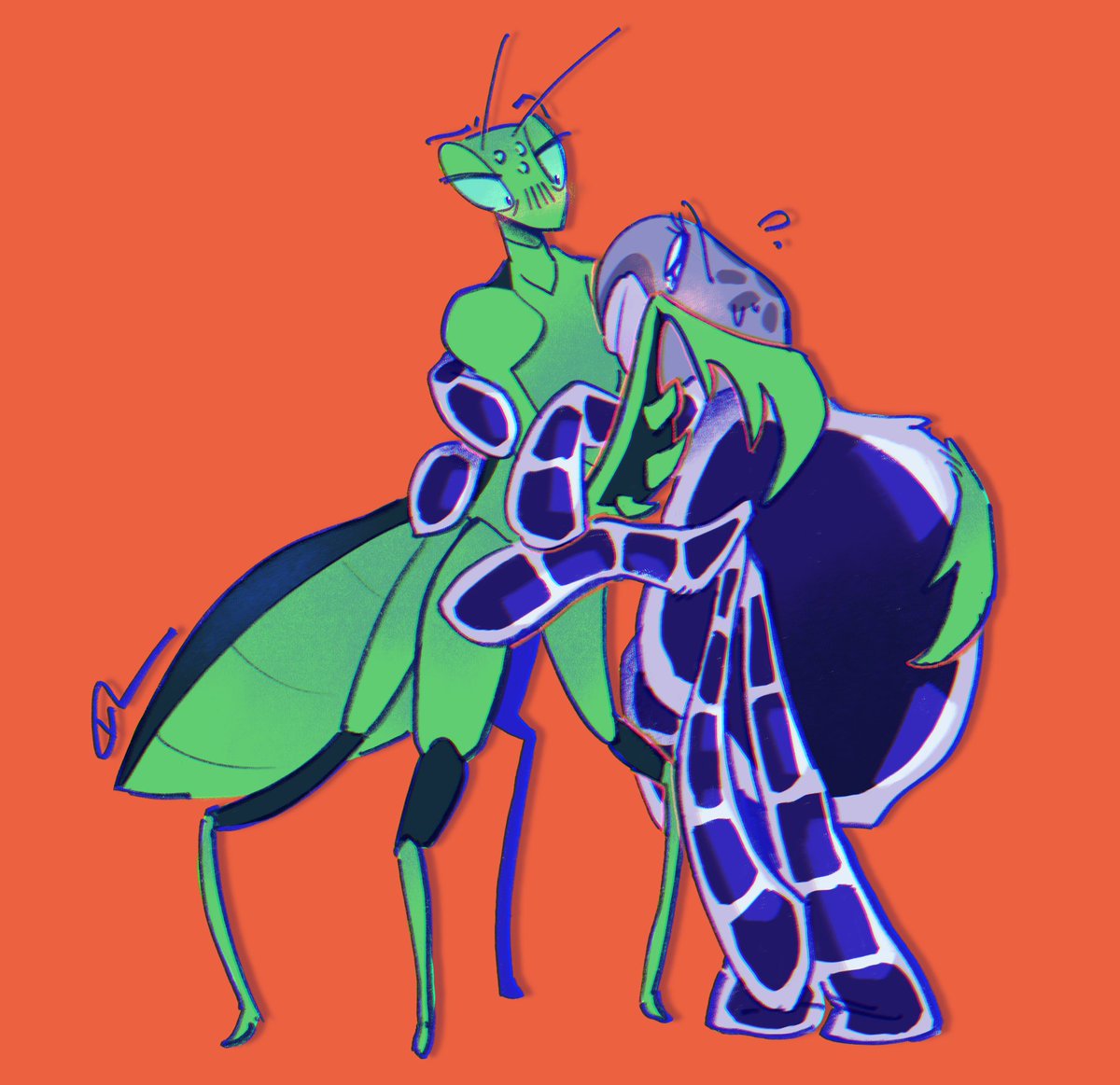 「a smack of bug* yuri… is a very neat se」|badgerbuck 🔜 furcationland ‘23のイラスト