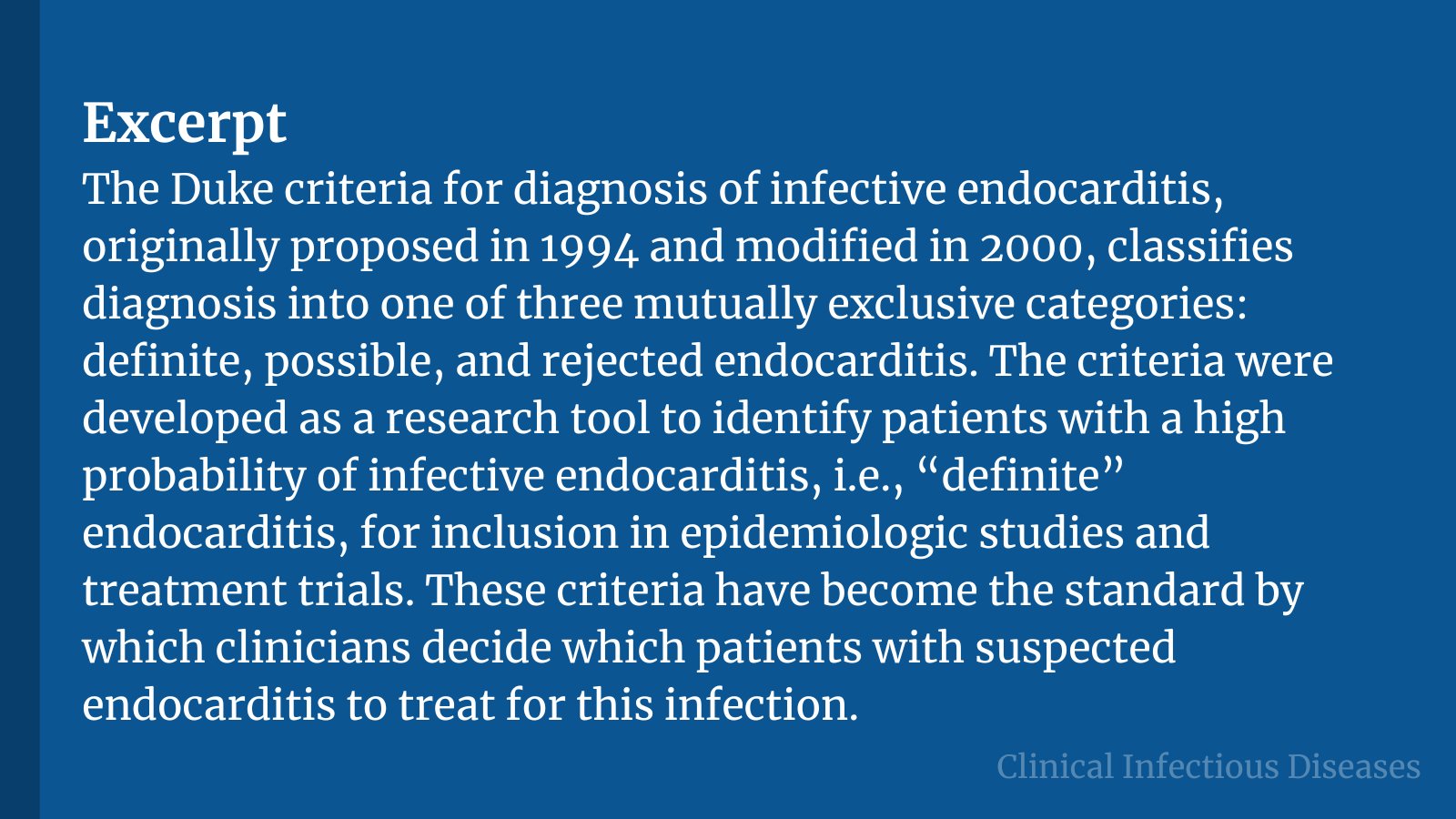 Infective Endocarditis Criteria 1 Min ID Consult On X: "【Major