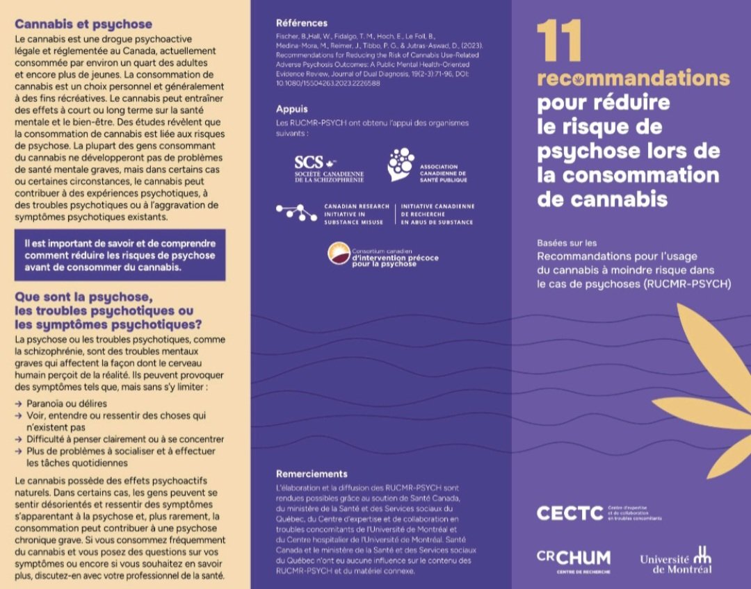 Info utile du jour en #psychiatrie: cannabis et psychose, ou les ...