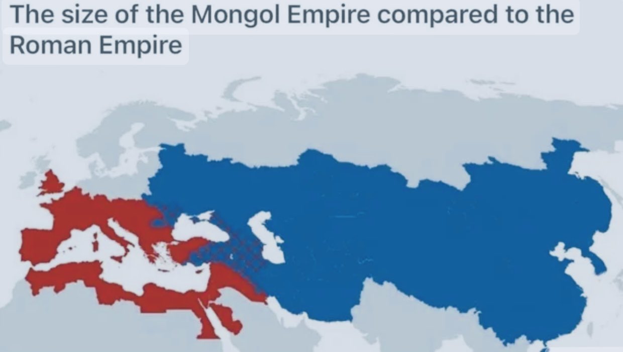 Map Mongolian Mongol Empire History Mapping | (1226)
