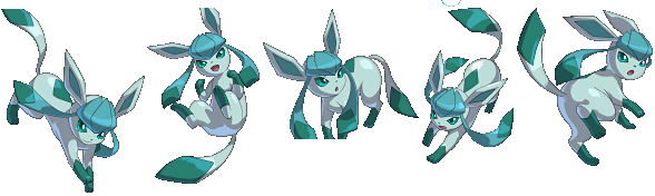 Glaceon Sprite Pokémon Mystery Dungeon Rescue Team DX Glaceon
