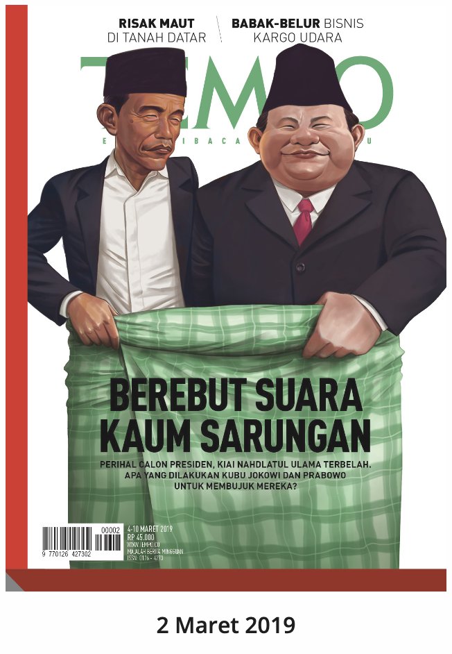Sebagai hiburan masa tenang, dan sebagai persembahan untuk presiden ...