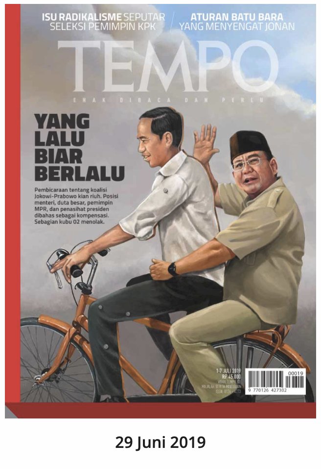 Sebagai hiburan masa tenang, dan sebagai persembahan untuk presiden ...