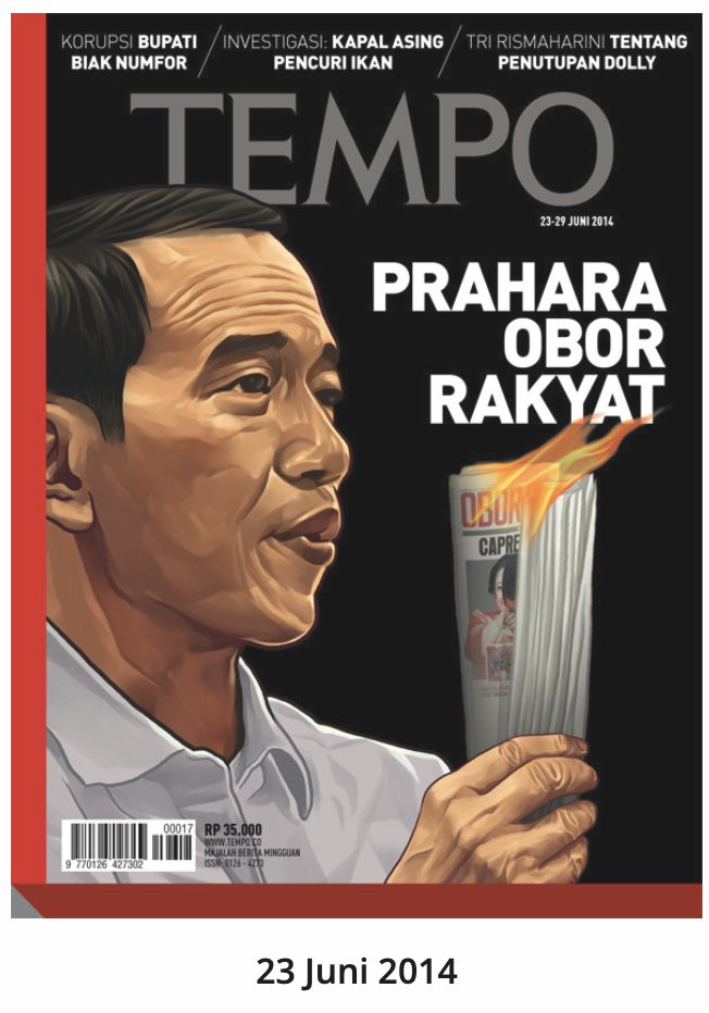 Sebagai hiburan masa tenang, dan sebagai persembahan untuk presiden ...