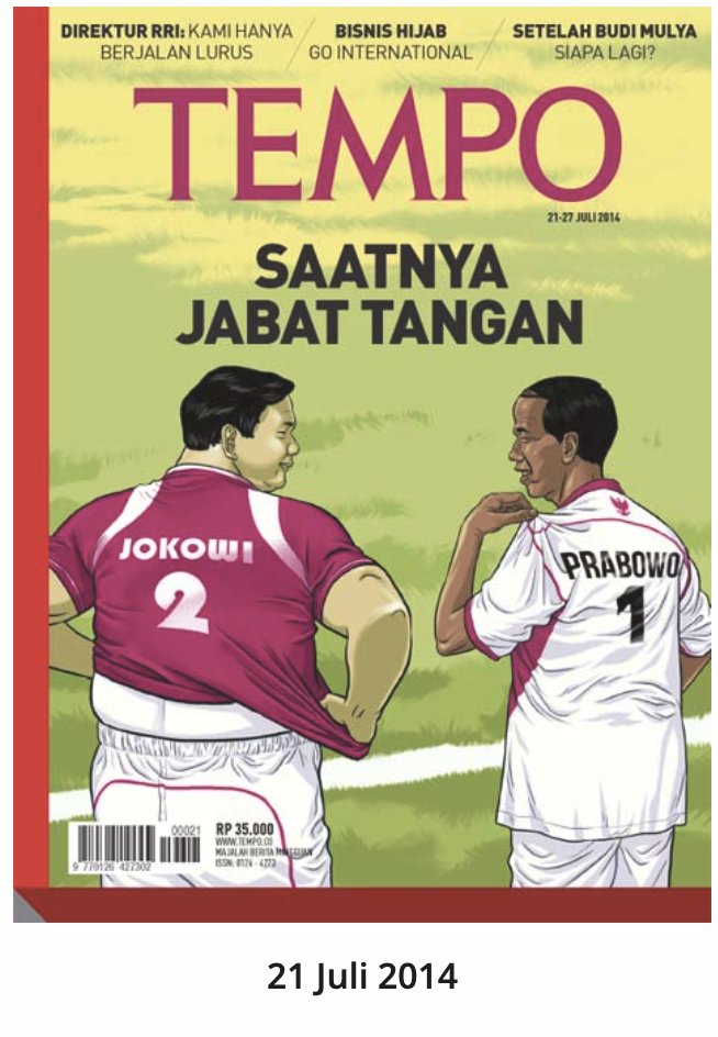 Sebagai hiburan masa tenang, dan sebagai persembahan untuk presiden ...