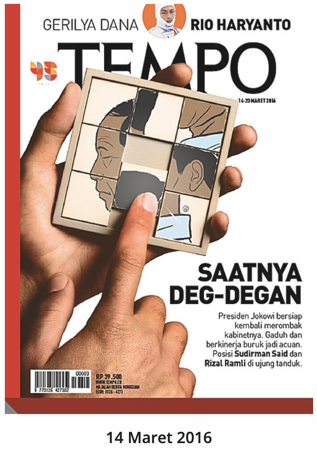 Sebagai hiburan masa tenang, dan sebagai persembahan untuk presiden ...