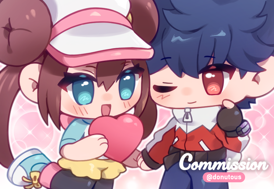 Pokemon Hugh And Rosa Kiss