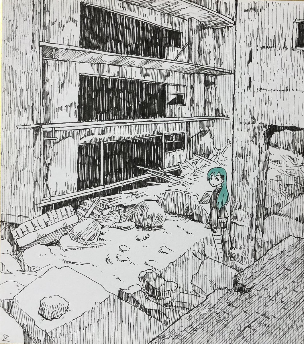 「廃墟×艦娘も好きよ(再掲) 」じーま@C106土曜西1ふ-02bの漫画