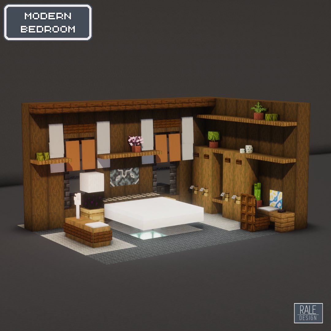 Minecraft Modern Bedroom Design Ideas