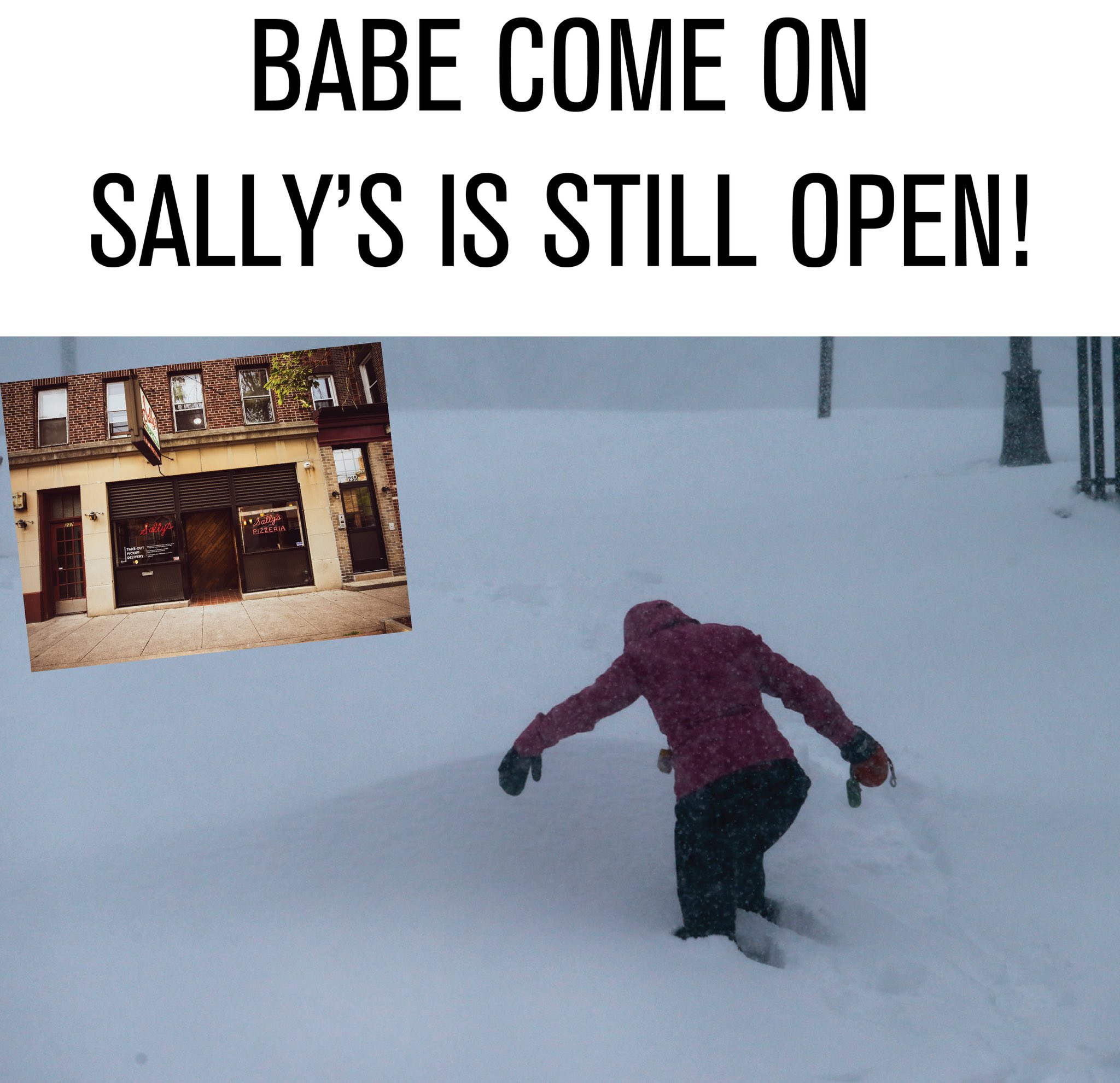 February Snow Meme
