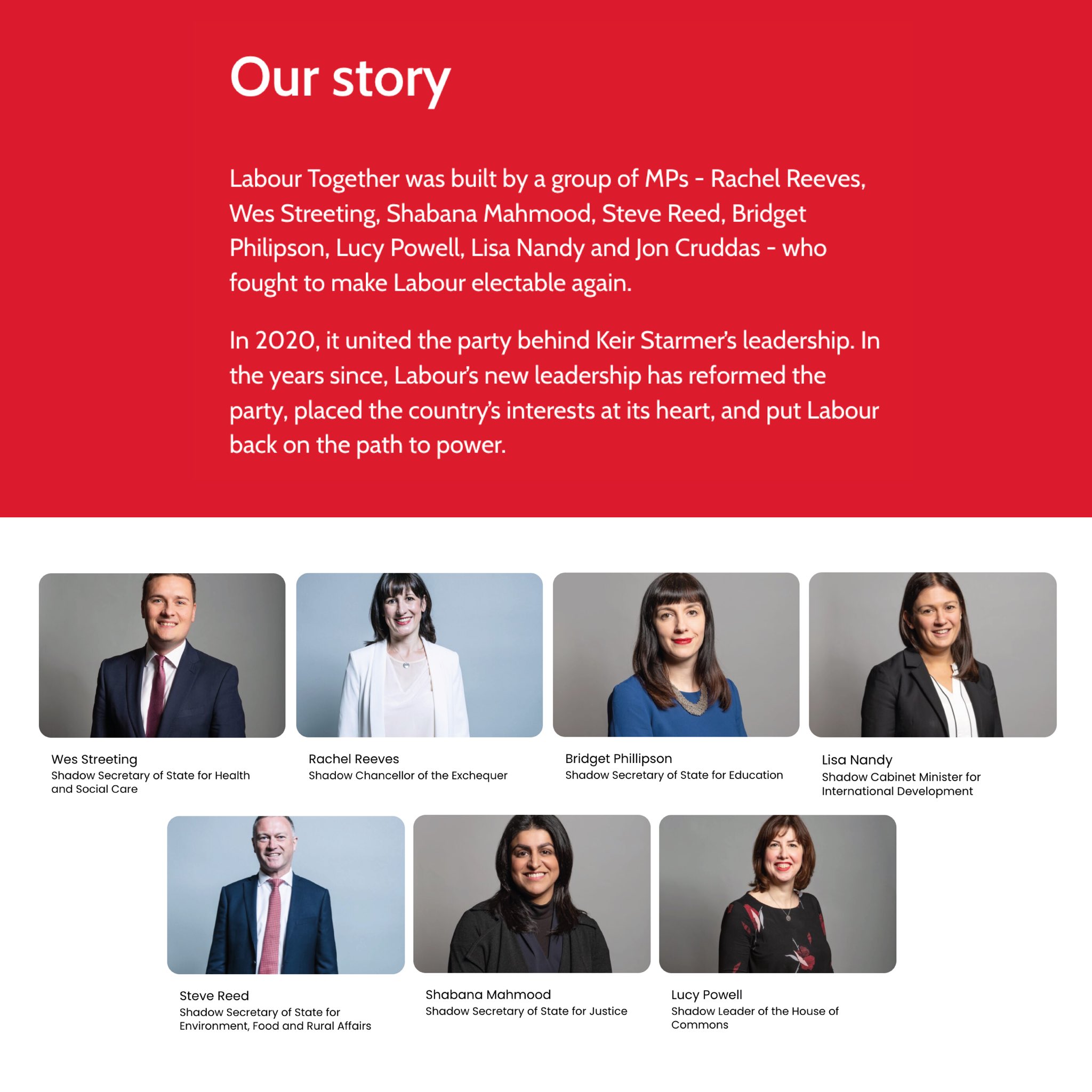 Scottish Labour Shadow Cabinet