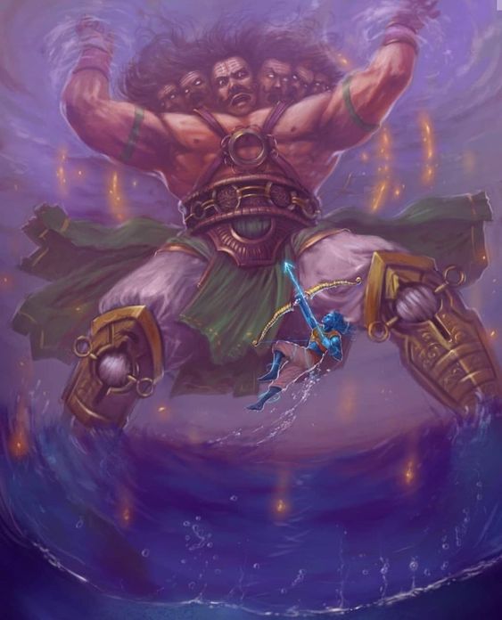 Kumbhakarna's end came at the hands of Rama, who recognized the need to ...