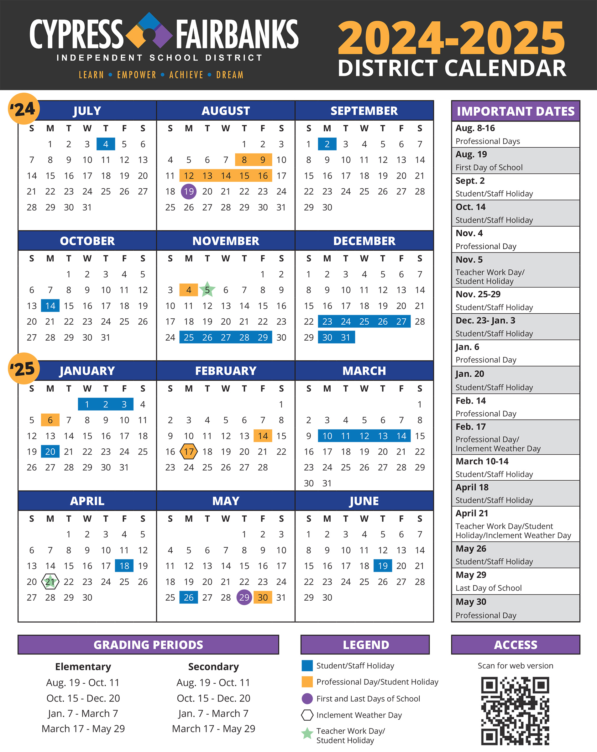 Calendario Cfisd 2025 - Inez E Laws Calendario Cfisd 2025 - Inez E Laws
