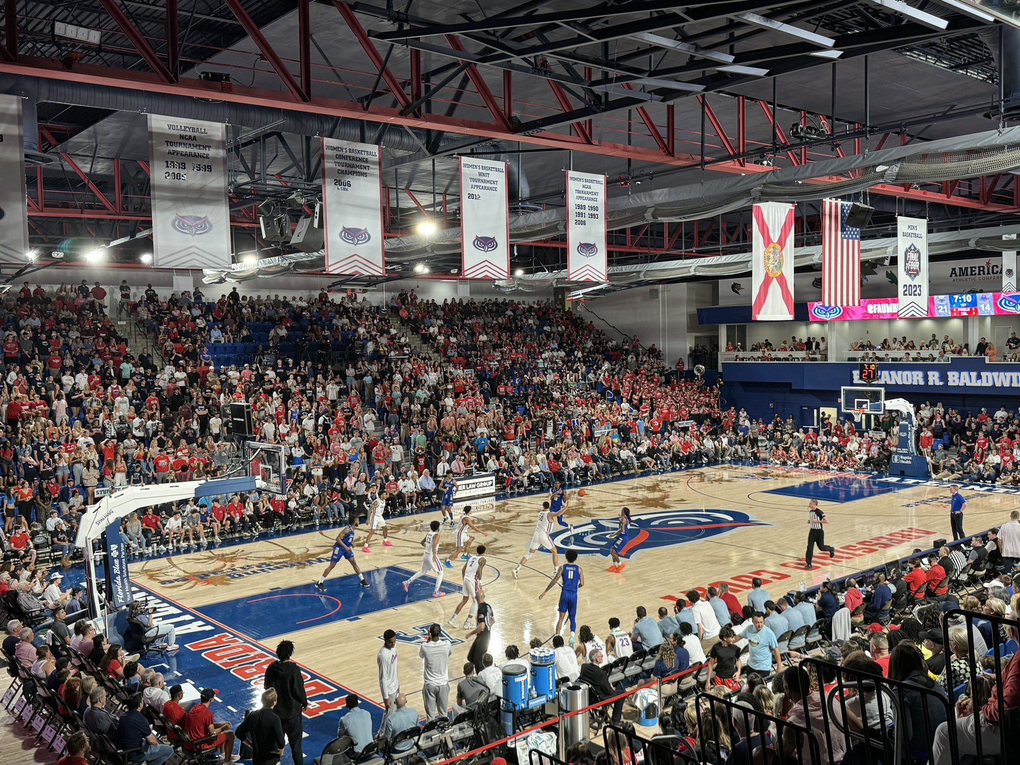 Fau Basketball Arena Florida Atlantic Crushes Liberty, 83 58