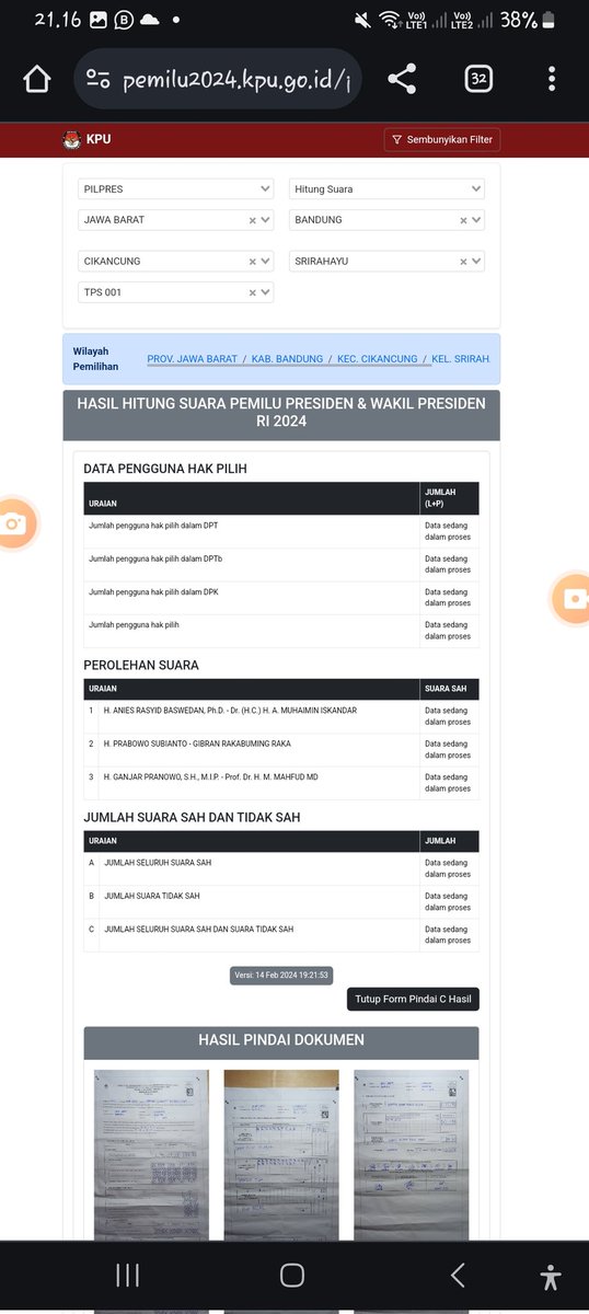 Bismillah.. Gue abis berdoa "ya Rabb kalau emang bener ada kecurangan tolong tunjukin dihadapan ...