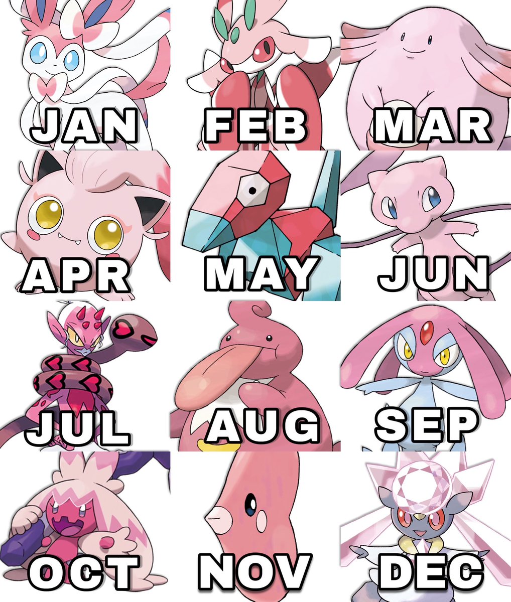 「Your birth month is what PINK Pokemon you turn INTO on Valen」Touya! ★の漫画