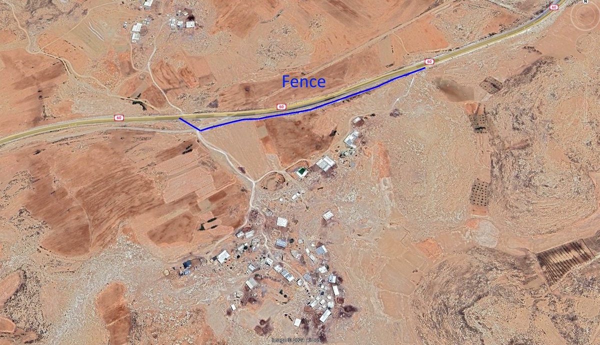 After expelling residents from Khirbet Zanuta, settlers came and fenced ...