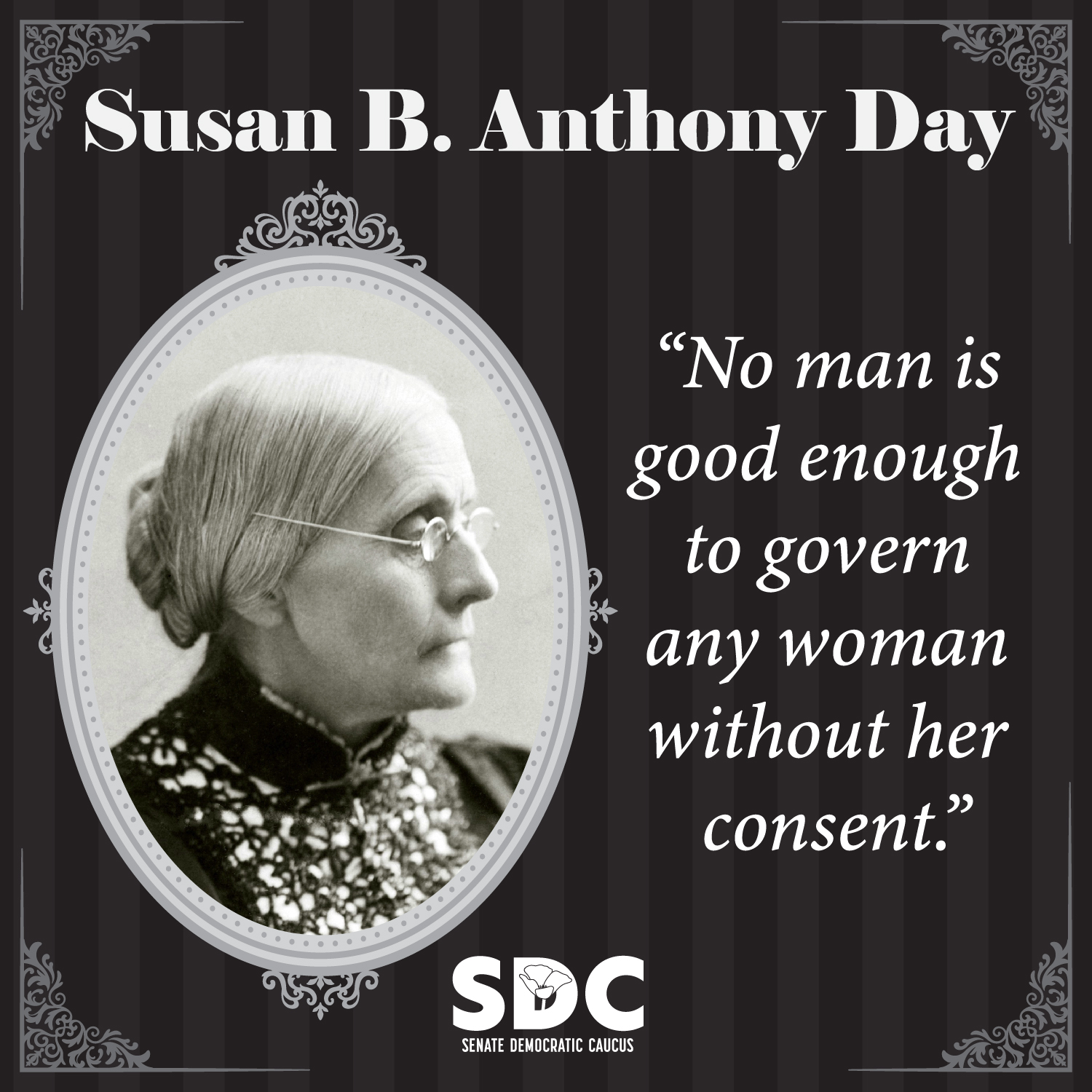 Susan B Anthony Womens Suffrage Association National Logo Zum 200.