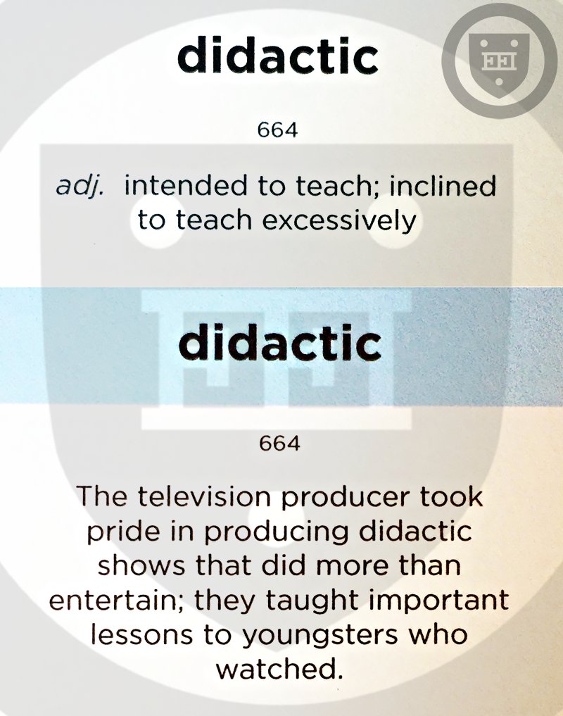 What Is Didacticism What Does Didacticism Mean