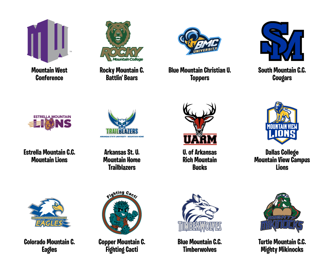 College Sports Teams Logos