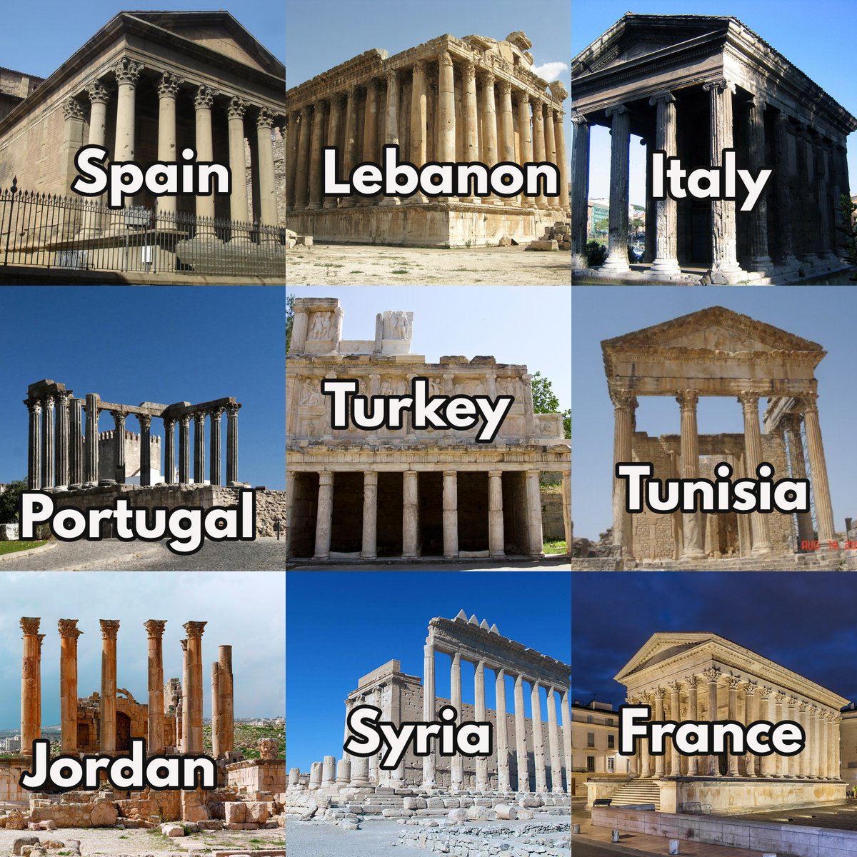 Maybe all architecture looks the same now, but 2,000 years ago it all ...