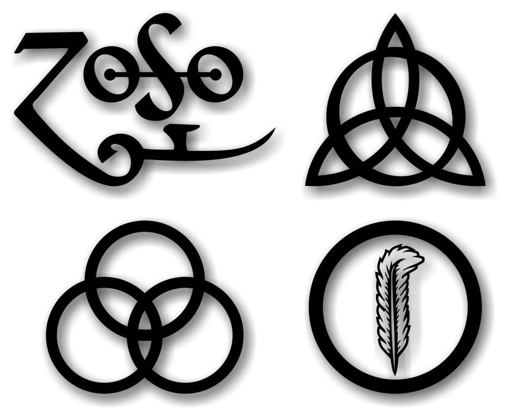 Led Zeppelin Symbols Tattoo 60 Led Zeppelin Tattoos For Men