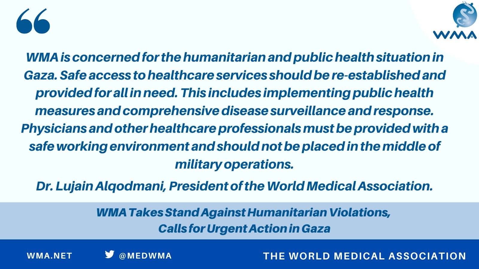 World Medical Association Logo World Medical Association (WMA)'s