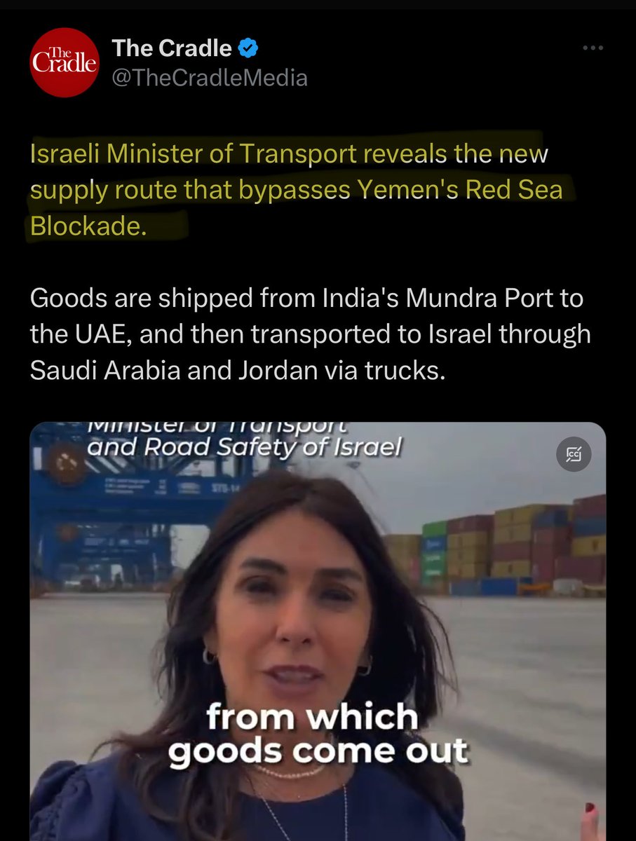 There’s been an on-going Israeli compaign about the land bridge that is ...