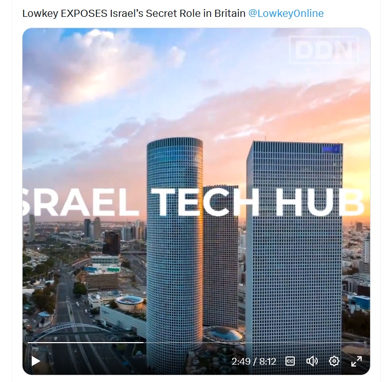 Let's break it down: "Israel has a role in Britain. Pro-Israel forces ...