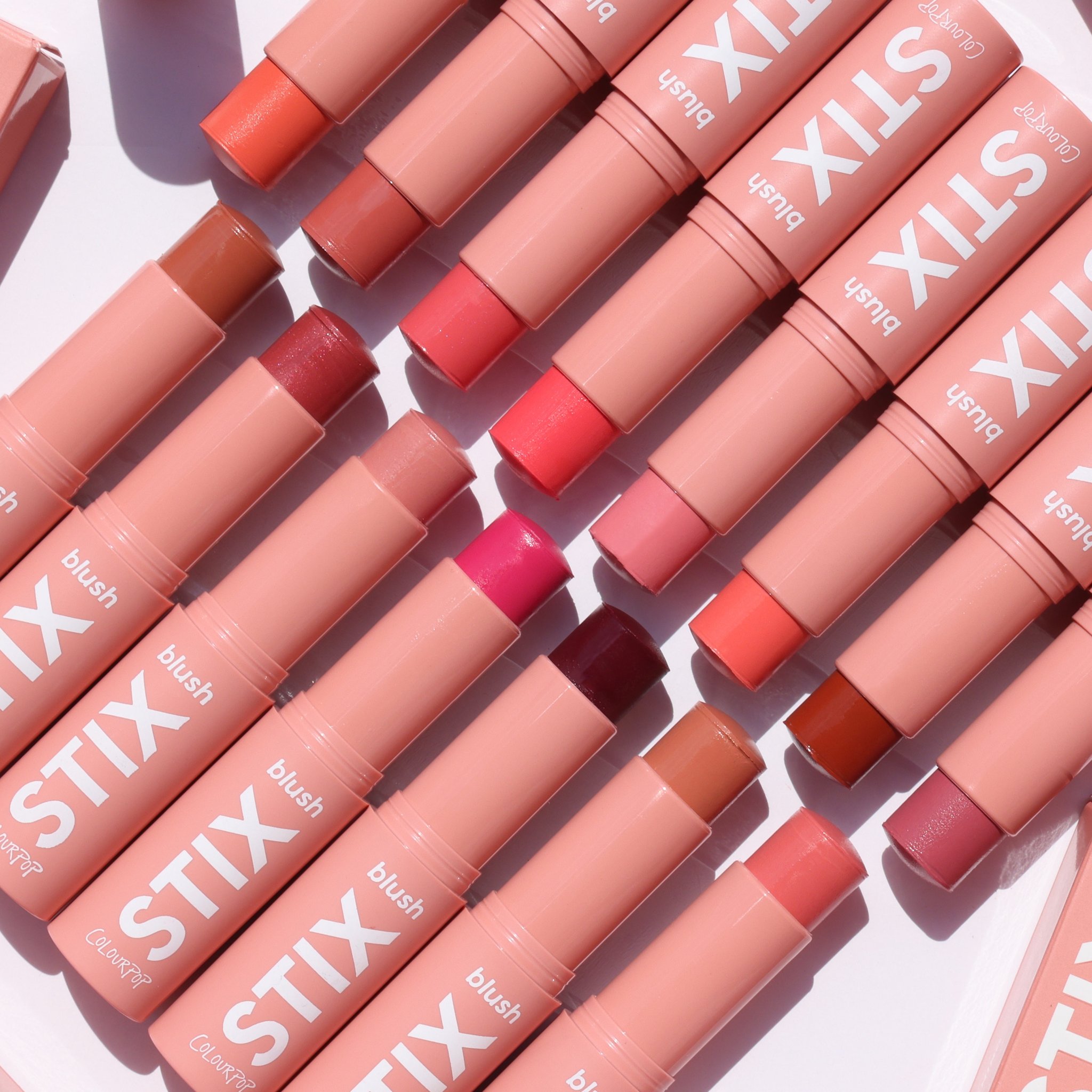 ColourPop Cosmetics X Swipe blend and go Get an instant flush of color to your cheeks with our easy to use lightweight Blush Stix formula Shop our Blush Stix on https t 5C9dbsiHpN