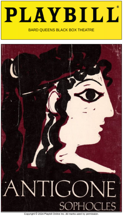 Antigone Playbill