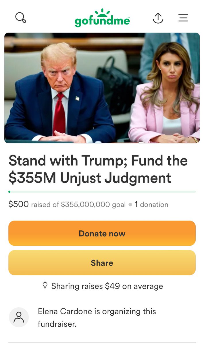 This is a violation of GoFundMe' TOS. I encourage everyone to report this. - Democratic ...