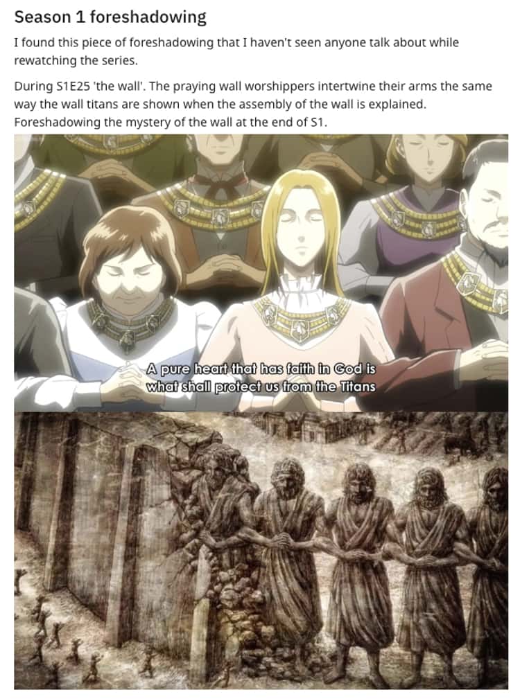 Every little detail foreshadowing/Easter egg in Attack on Titan [A ...