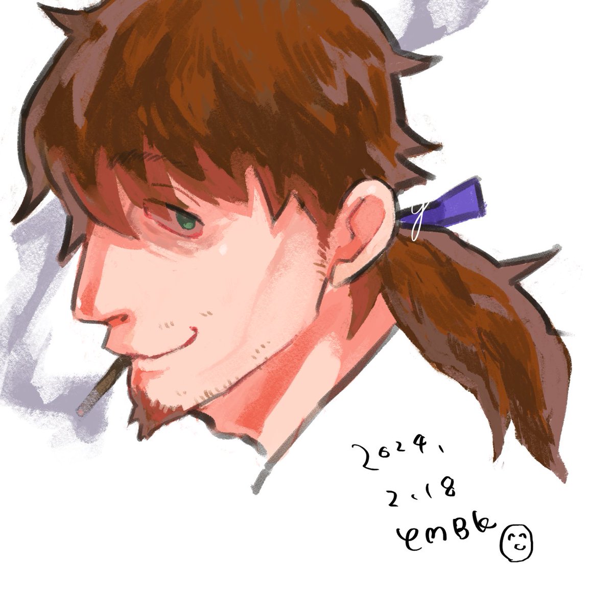 「顔だけオジサン 」|YMBK🌕のイラスト