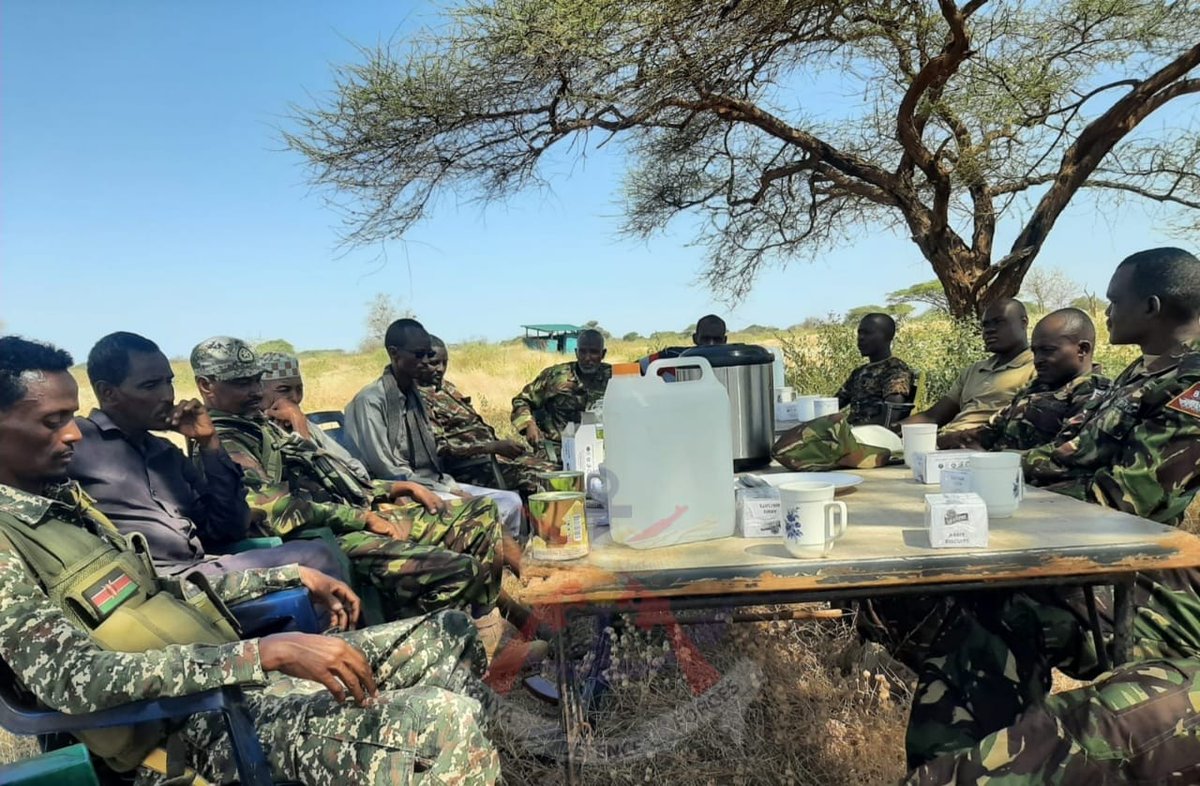 Kenya Defence Forces (KDF) troops based at Konton Forward Operating ...