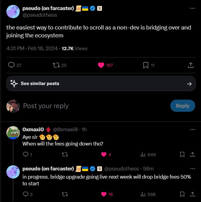 Been a while since I gave actionable steps on Scroll via my first ...