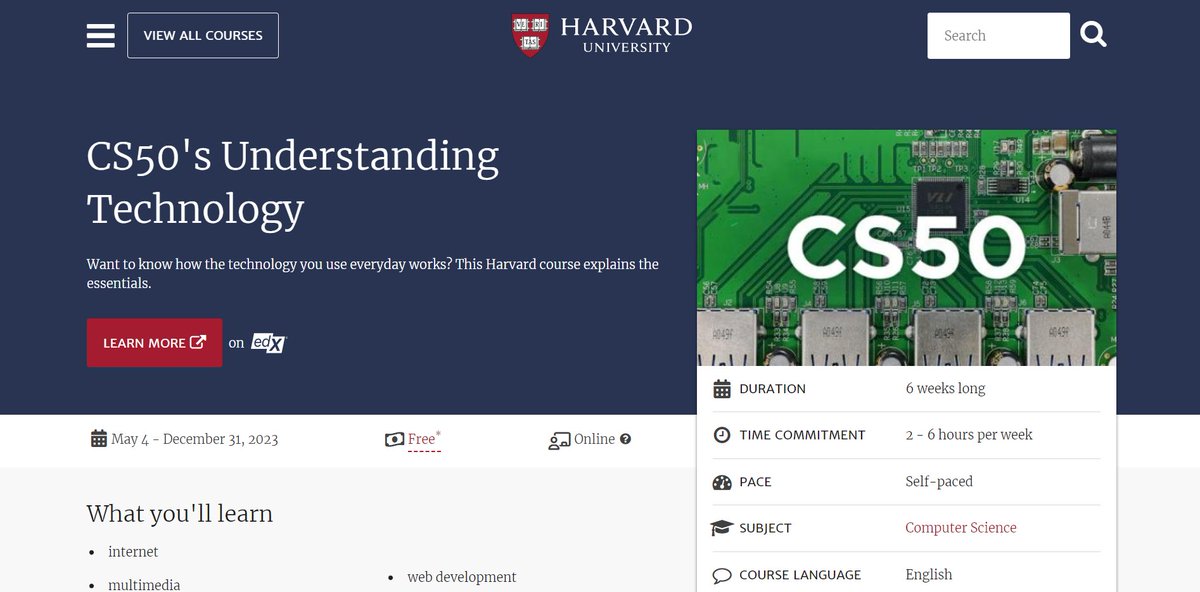 Harvard University just released free online courses. No payment ...