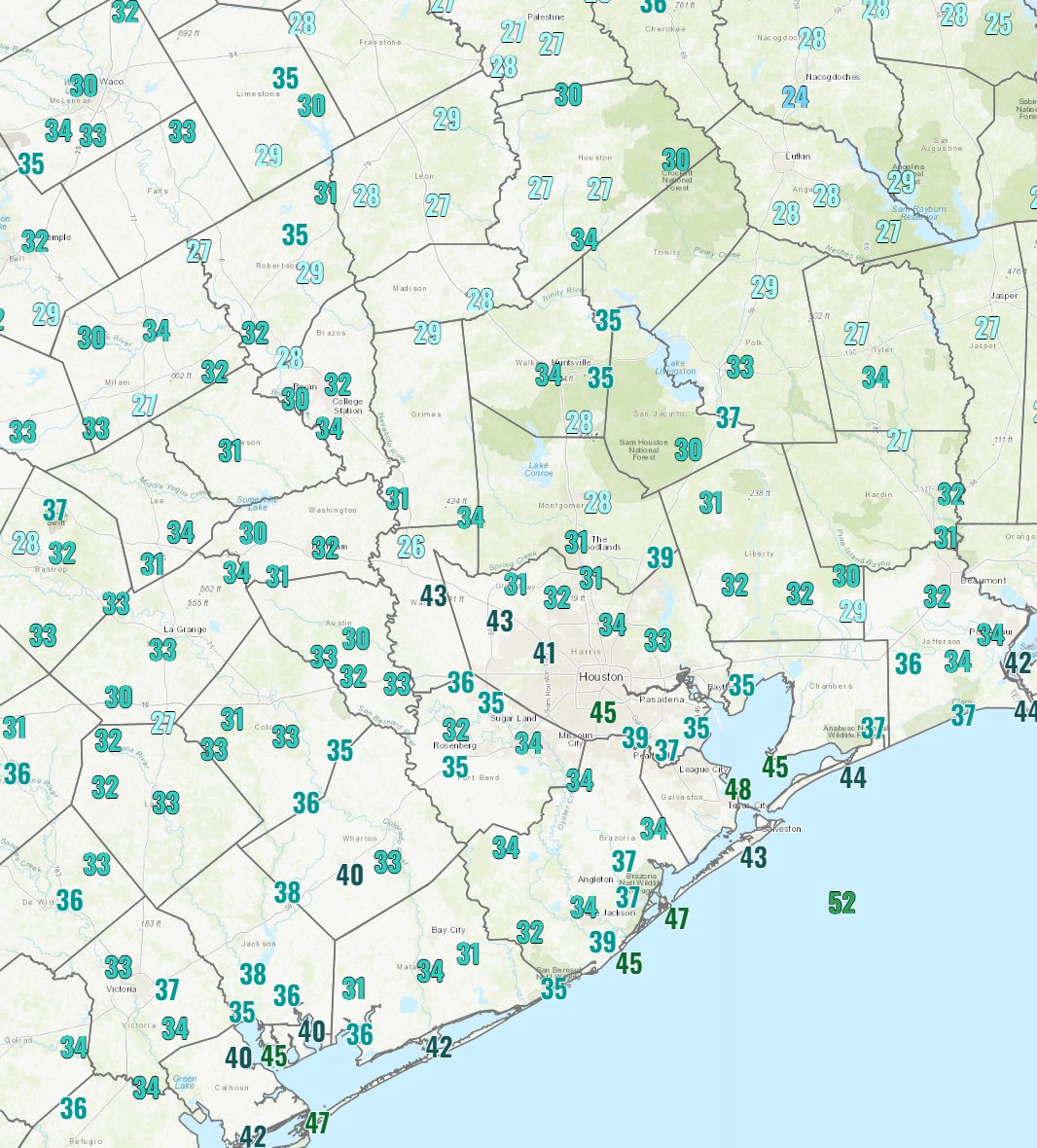 North West Houston Zip Code Map
