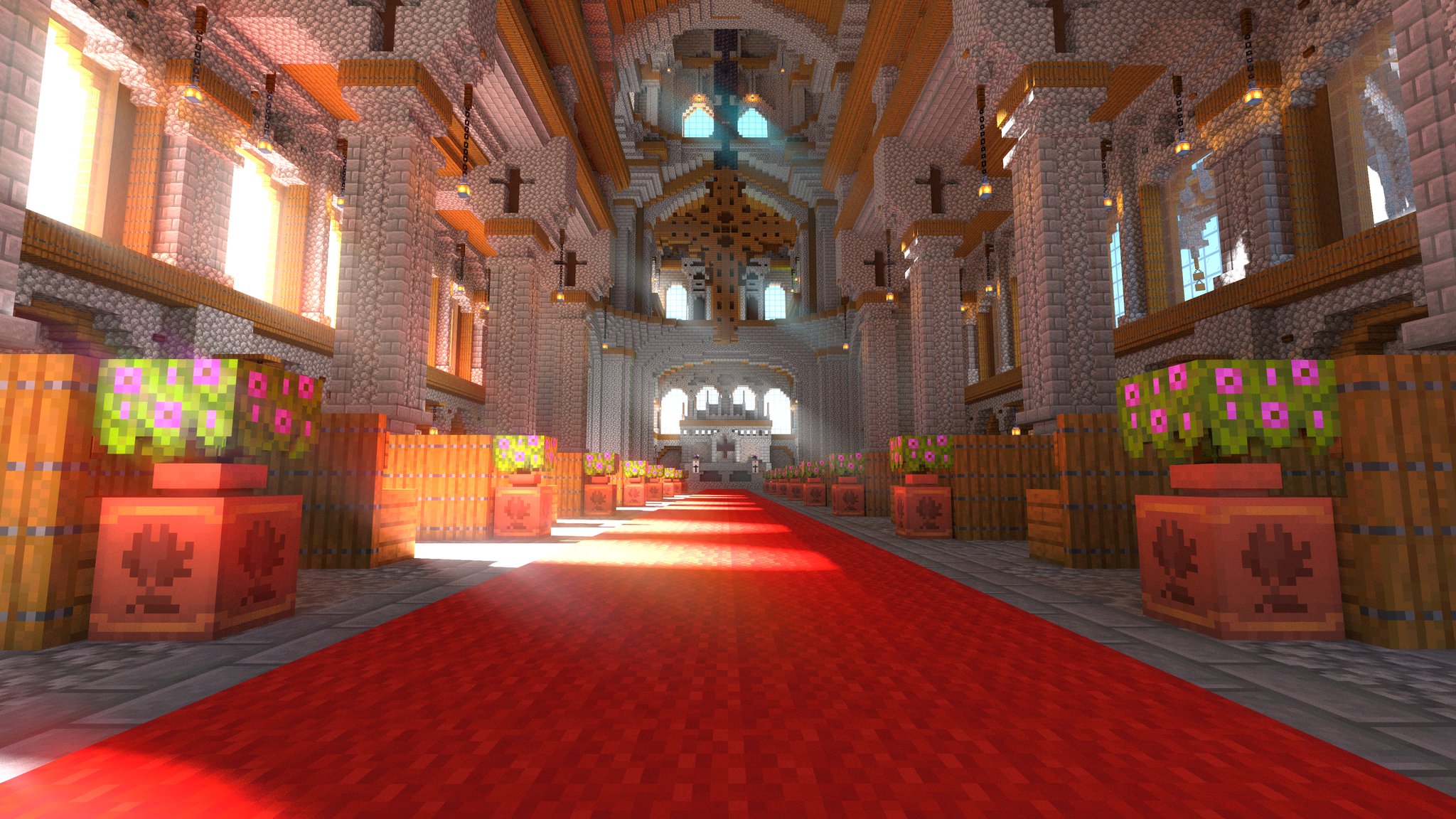 Minecraft Church Inside Simple Church With Crypt Minecraft Map