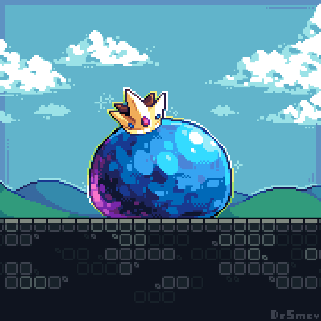 Terraria King Slime Art