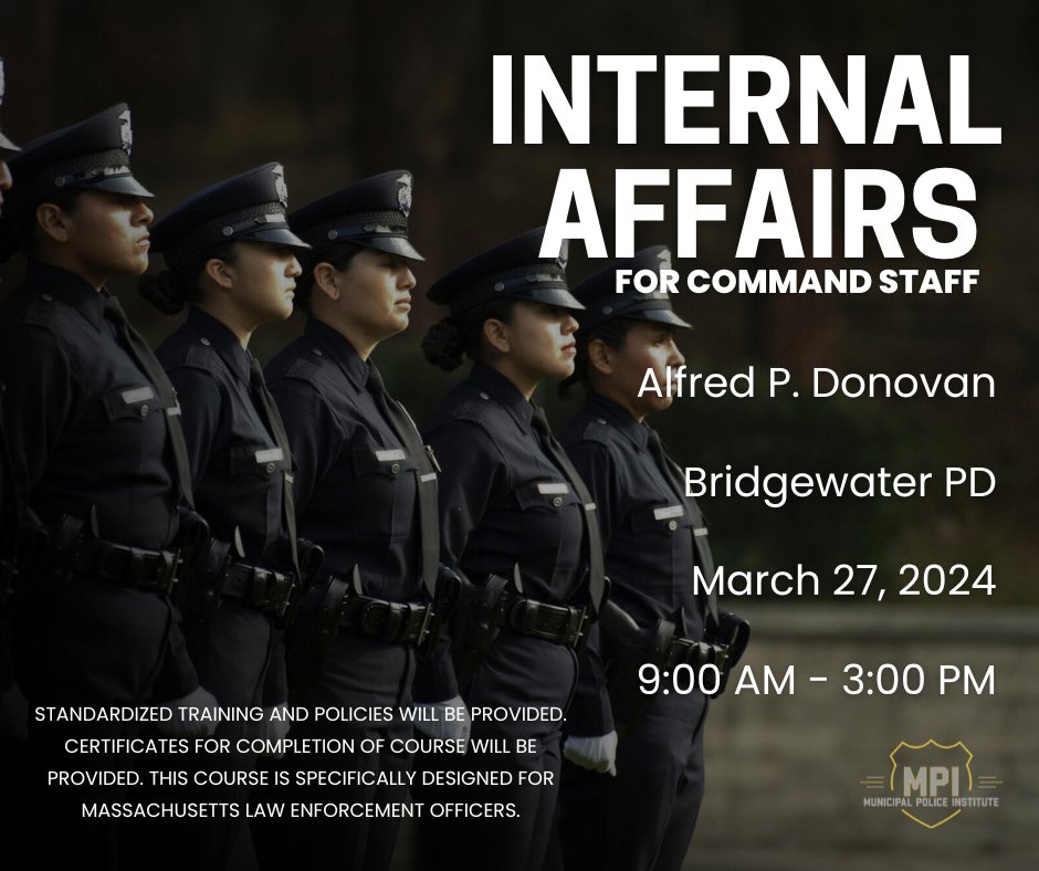 Internal Affairs Training Internal Affairs Investigator