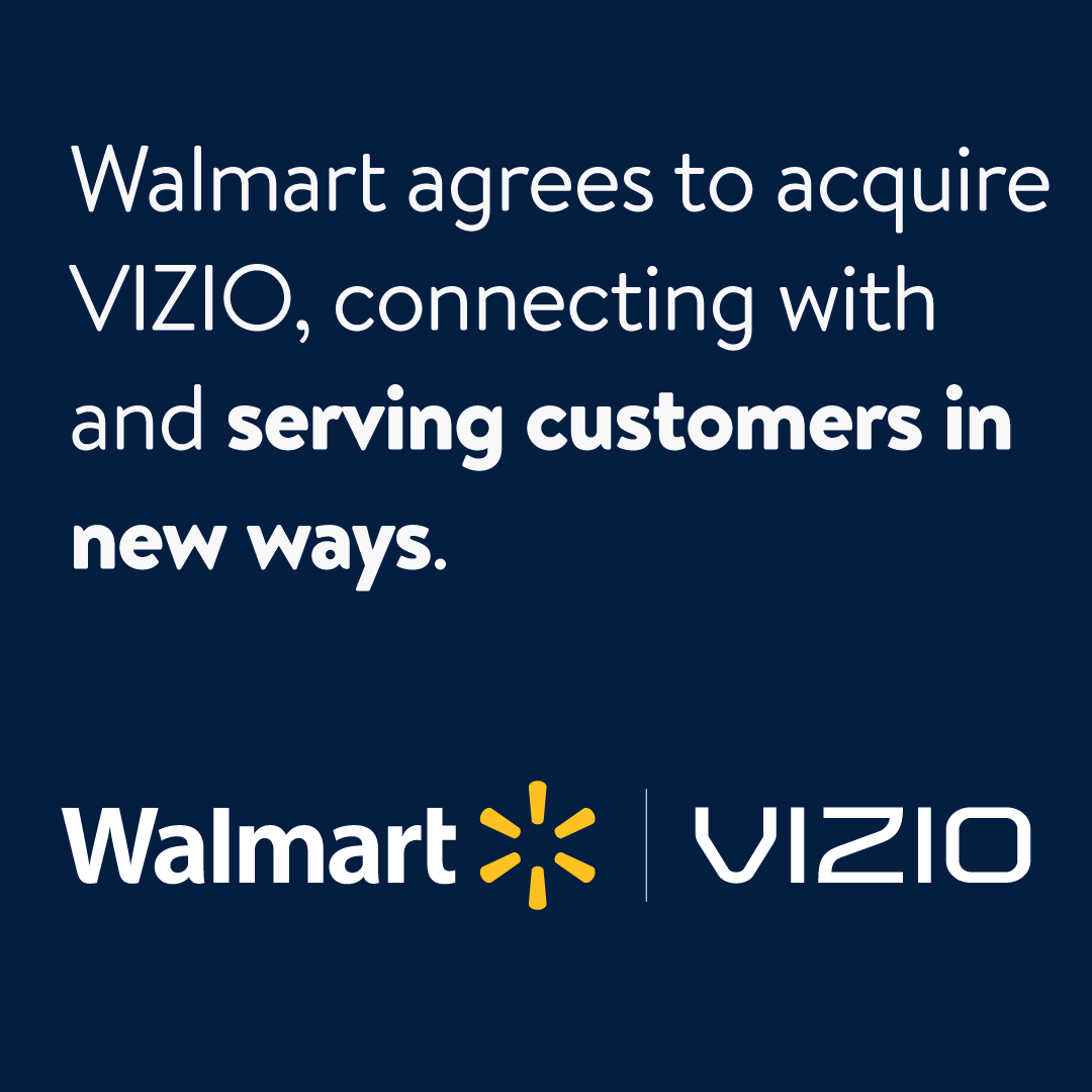 Vizio Logo Walmart To Acquire Vizio In $2.3 Billion Deal | The Verge