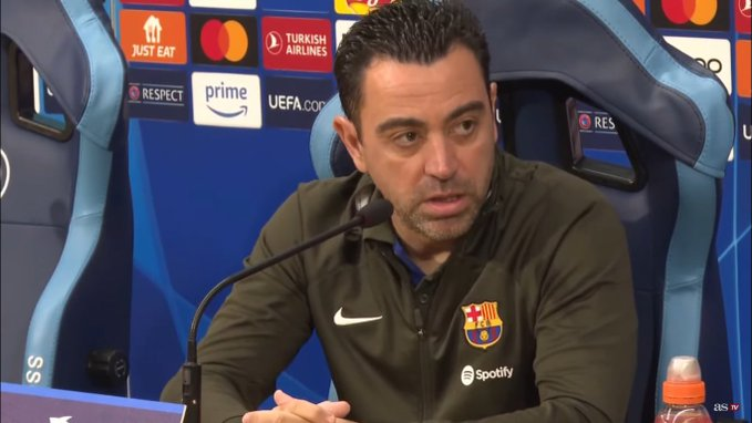 🎙 Xavi spoke in a press conference before the match against Napoli 🗣 ...