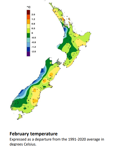 New Zealand Average Monthly Temperatures Fact Monday July Was REALLY