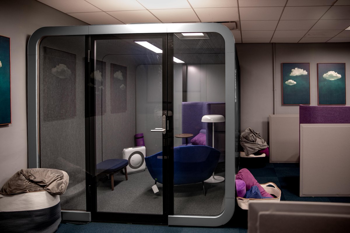 The new low-sensory space on the first floor of Bobst Library provides ...