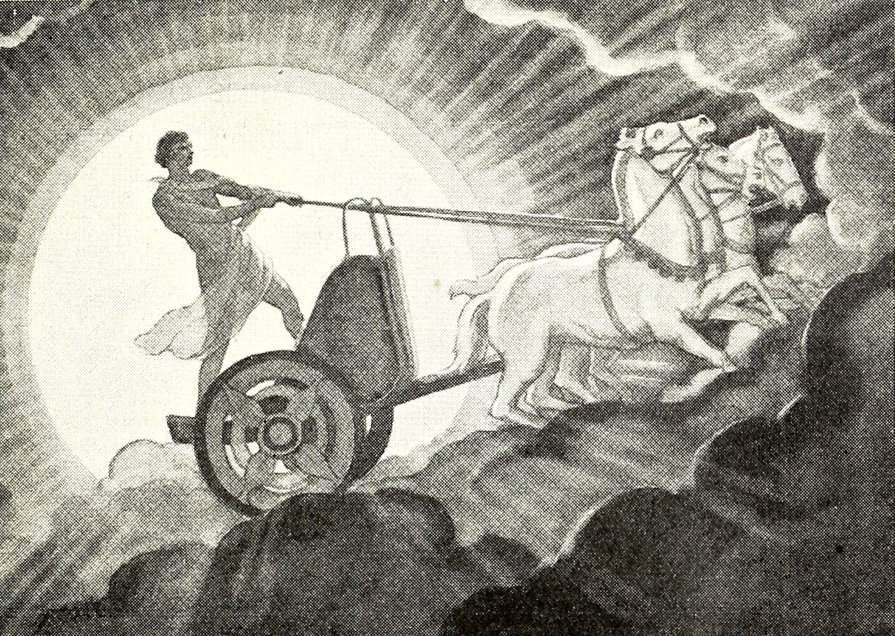 Apollo God Chariot Apollo Drives His Sun Chariot Across The Sky. Art