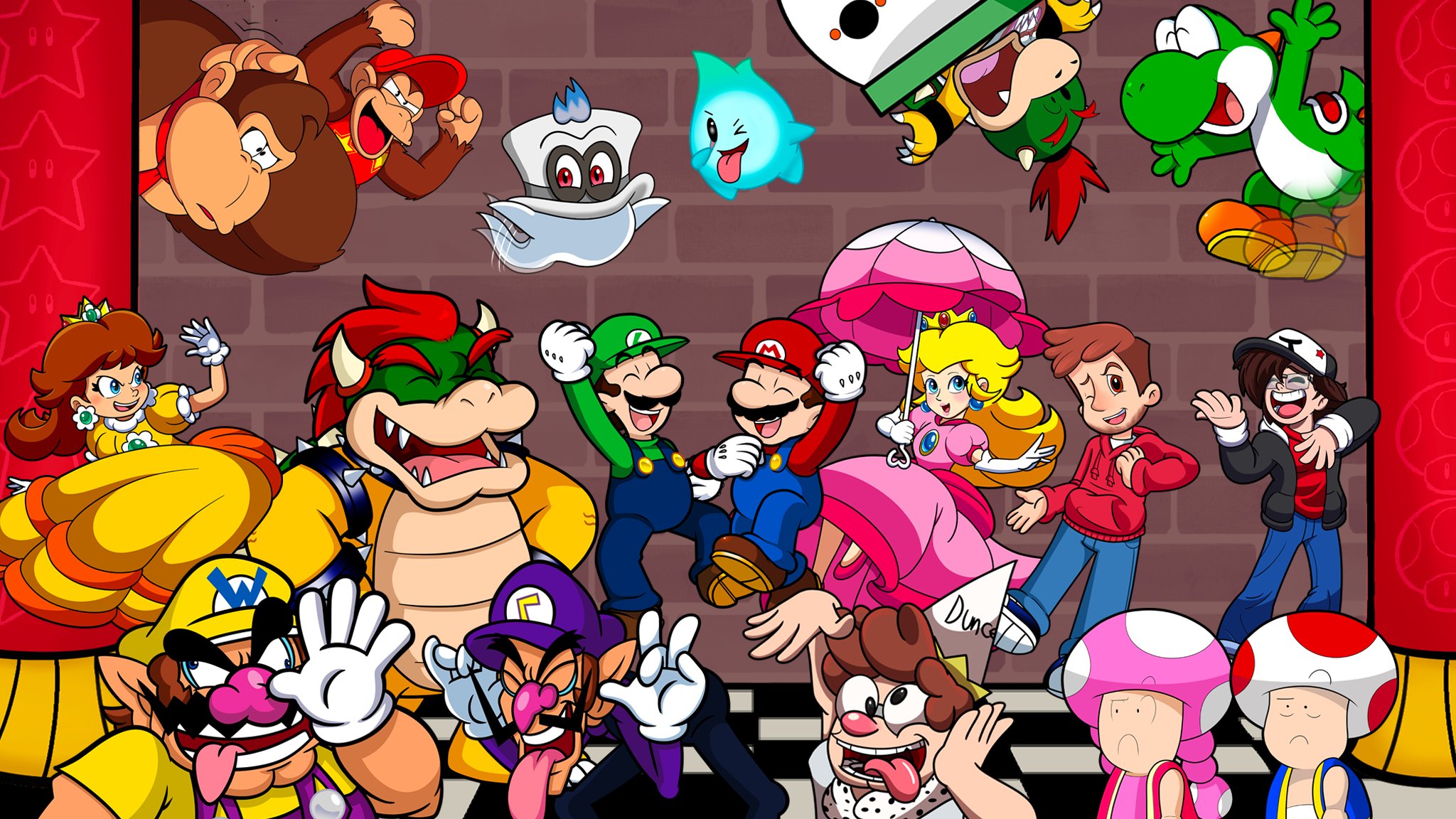Wario And Waluigi Wallpaper Download Waluigi Video Game Super Mario